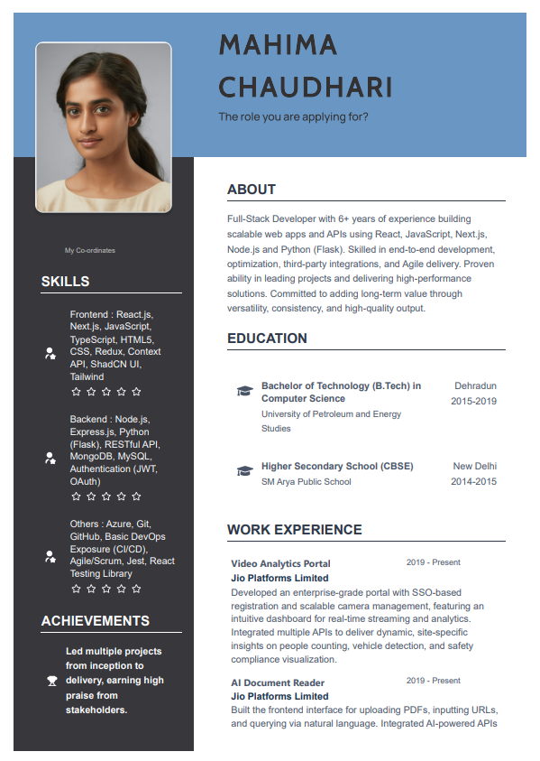 Build My CV